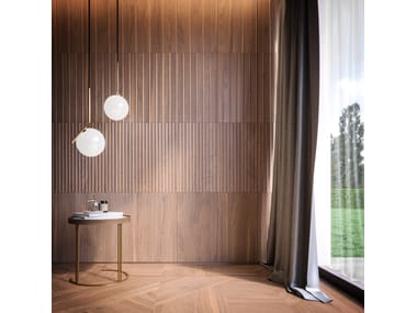 RELEVO Wooden boiserie / 3D Wall Cladding By FOGLIE D'ORO