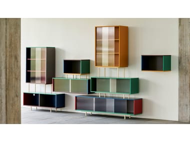 COLOUR CABINET M | Suspended sideboard By Hay design Muller Van Severen