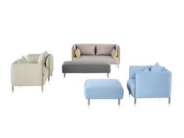 COLOURFORM Upholstered fabric bench By Herman Miller | design Scholten ...