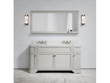 CONNAUGHT | Double vanity unit Floor-standing double wooden vanity unit ...