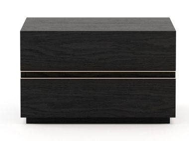 CONNOR Oak bedside table with drawers By Laskasas