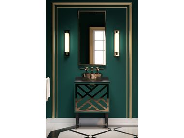 CORA 1S Single wooden vanity unit with drawers By Park Avenue