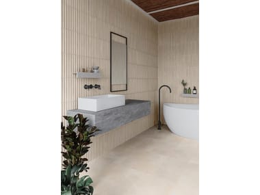 Glazed porcelain stoneware wall/floor tiles with concrete effect CORE By GAYAFORES