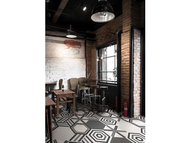 COREBASIC INDUSTRIAL Pavimento/rivestimento in gres porcellanato smaltato By ORNAMENTA