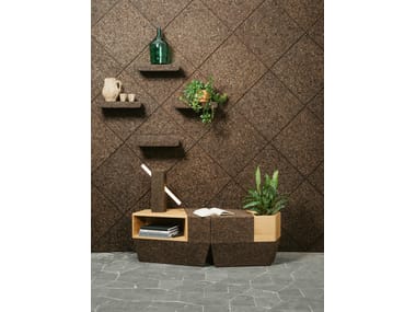 Acoustic ecological cork wall tiles CORKBOARD By GENCORK design Toni Grilo
