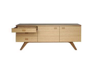 CROSS Wood veneer sideboard By Case | design Matthew Hilton