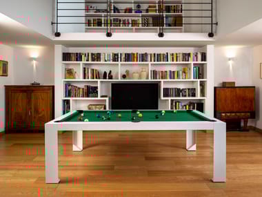 CUBISTA Rectangular wooden and metal pool table By FAS Pendezza ...