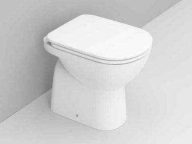 GEMMA2 Floor mounted compact ceramic toilet By Ceramica Dolomite