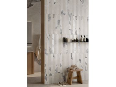 INVISIBLE Porcelain stoneware wall/floor tiles with marble effect By ...