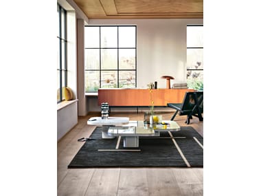 BOW COFFEE TABLE NO. 6 Rectangular aluminium coffee table By ClassiCon ...