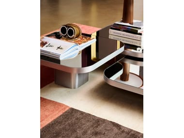 BOW COFFEE TABLE NO. 6 Rectangular aluminium coffee table By ClassiCon ...