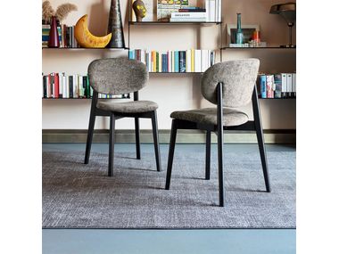 EIDE SOFT Upholstered fabric chair By Connubia