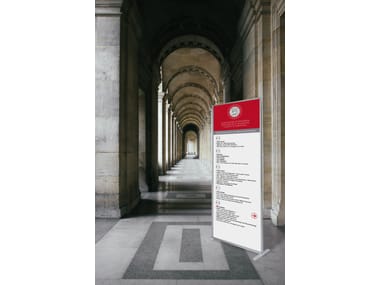 Custom freestanding totem Advertising totem By STUDIO T