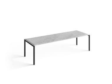 DESIGN FOR SOUL Rectangular marble table By Salvatori | design Piero Lissoni