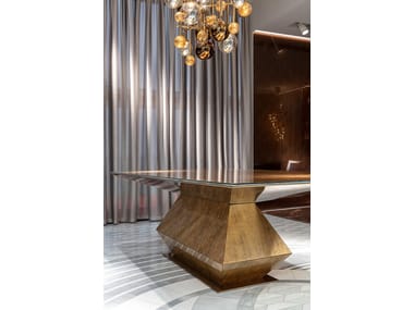 DIAMANTE Rectangular glass table By Sicis | design RADS