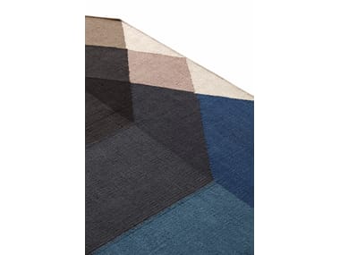 DIAMOND BLUE-BROWN Rug By GAN