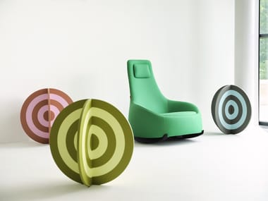 DIM SUM Rocking high-back armchair By Montis | design Simon Pengelly