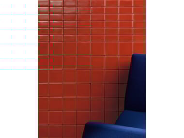 DIN RED GLOSSY Glazed stoneware wall/floor tiles By Mutina | design ...