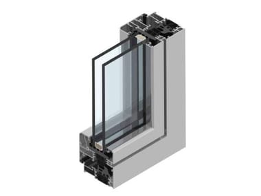 DOMAL TOP TB65 MINIMALE Janela em alumínio e vidro com vidro duplo By DOMAL