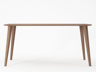 DOMANI Rectangular solid wood dining table By KARPENTER | design Hugues ...