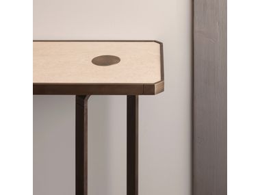 DOMINO Contemporary style rectangular wooden console table By ...
