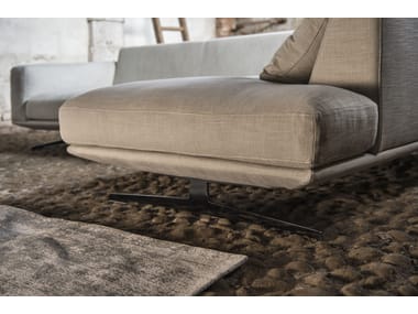 DORIAL Corner fabric sofa with removable cover By Gobbo Salotti ...
