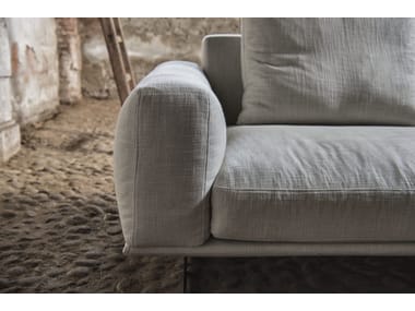 DORIAL Corner fabric sofa with removable cover By Gobbo Salotti ...