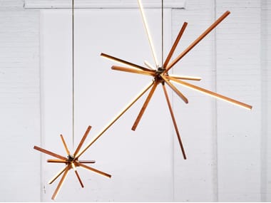 LED wooden pendant lamp DOUBLE BOOM Boom Collection By Stickbulb design ...