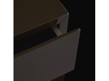 DREAM Rectangular wooden bedside table with drawers By Poliform ...