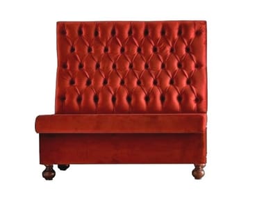 DRESSY Upholstered high-back fabric restaurant booth By Sedex