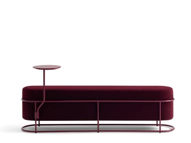 DROP Upholstered fabric bench By COR | design Pauline Deltour
