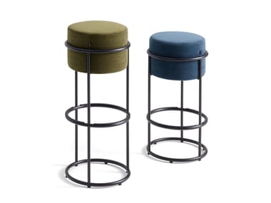 DROP Fabric barstool with footrest By COR | design Pauline Deltour