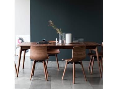 DULWICH Table extensible rectangulaire en noyer By Case | design ...