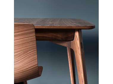 DULWICH Table extensible rectangulaire en noyer By Case | design ...