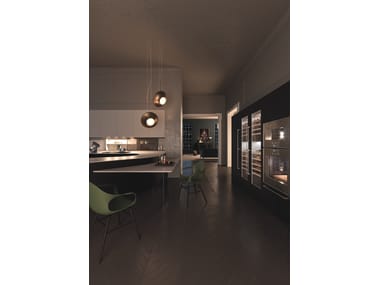 Kitchen with peninsula DUNE 04 Dune Collection By Pedini