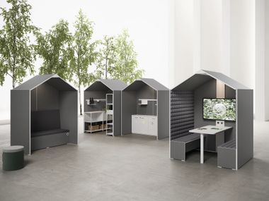 SHELL Acoustic felt meeting pod By DVO
