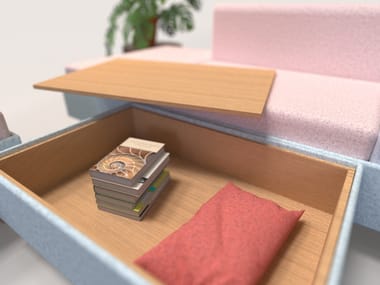 Sectional modular fabric sofa DYNAMIC SOFA By Addon Furniture