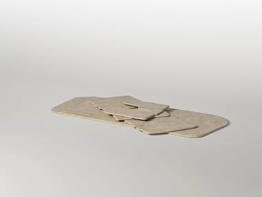 LAMÉ Rectangular natural stone table By Davani | design INC ...