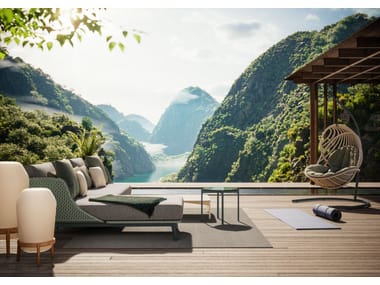 KIDA Hanging lounge chair incl. base By DEDON