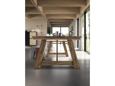 CASTLE Rectangular oak table By Devina Nais