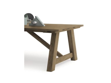 CASTLE Rectangular oak table By Devina Nais