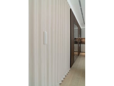 Folding door with leatherette cladding Textile door By Dooor