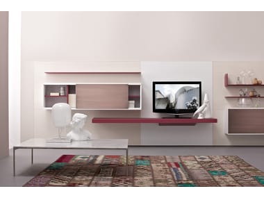 E-WALL | Storage wall Wall-mounted storage wall By ESTEL GROUP