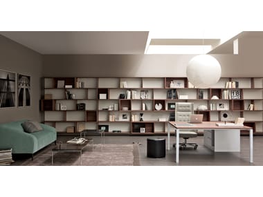 E-WALL | Storage wall Wall-mounted storage wall By ESTEL GROUP