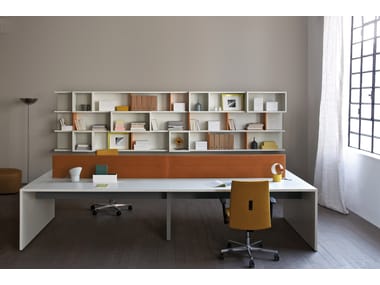 E-WALL | Storage wall Wall-mounted storage wall By ESTEL GROUP