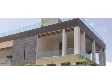EASY GLASS® PRIME Glass parapet By Q-RAILING ITALIA
