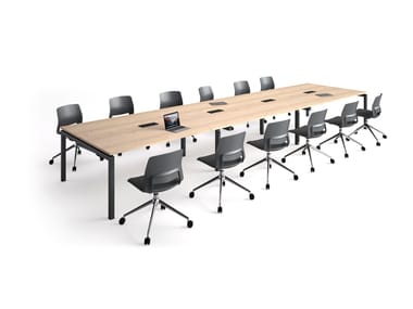 EASY Trestle-based polypropylene office chair By Ofifran