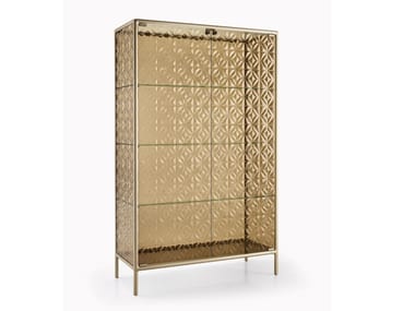 ECHO Glass and aluminium display cabinet By Fiam Italia | design Marcel ...