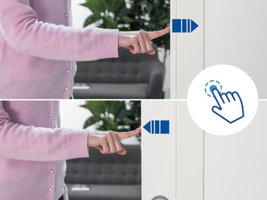 Système push-pull pour porte coulissante à galandage ECLISSE Push&Pull By Eclisse