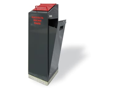 ECO MICRO WEEE EASY Steel litter bin for waste sorting By A.U.ESSE